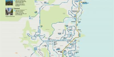 Sydney map - Mapy Sydney (Austrálie) - Doprava